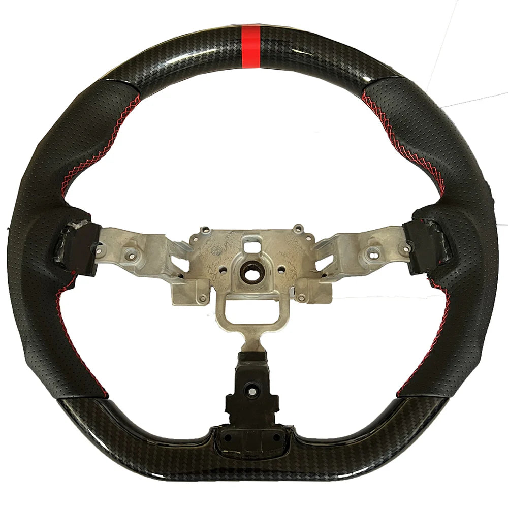 Enhanced Cipher Steering Wheel Leather with Hydro Carbon Red Stitching ...