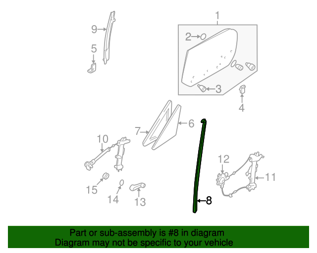Genuine Mazda Quarter Window Division Bar - NA (89-97) – MX5 Mania