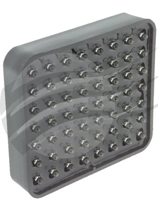 Square Red LED Rain light 12V Fia Approved 100mm X 92mm – MX5 Mania