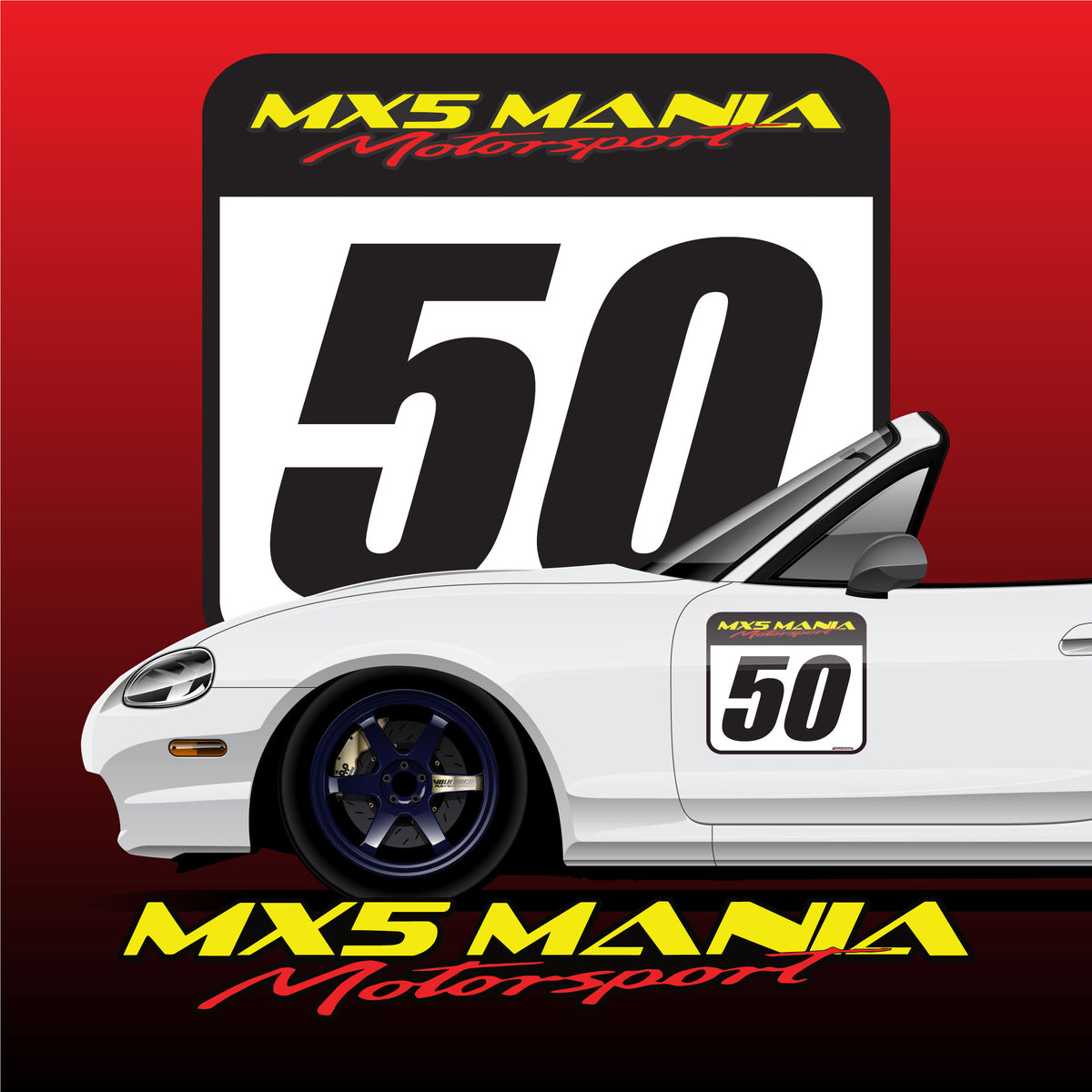 Racing Side Numbers Pair + Dayglo Windscreen Number (Your Race Number ...