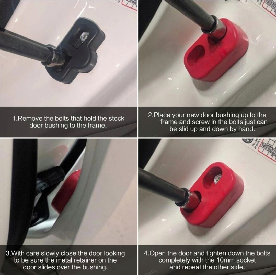 Red Door Bushes (pair) - Solid Door Bush (NA/NB/NC/ND/124 Spider) – MX5 ...