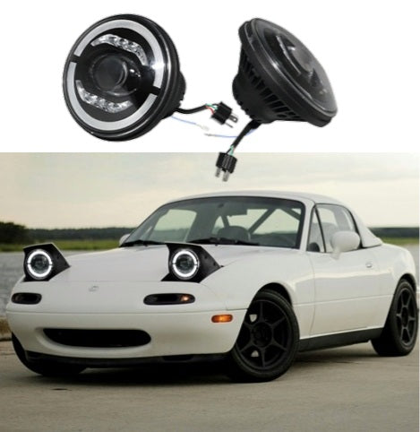 LED Headlight Pair w/ Daytime Running Lights (NA 1989-1997) – MX5 Mania