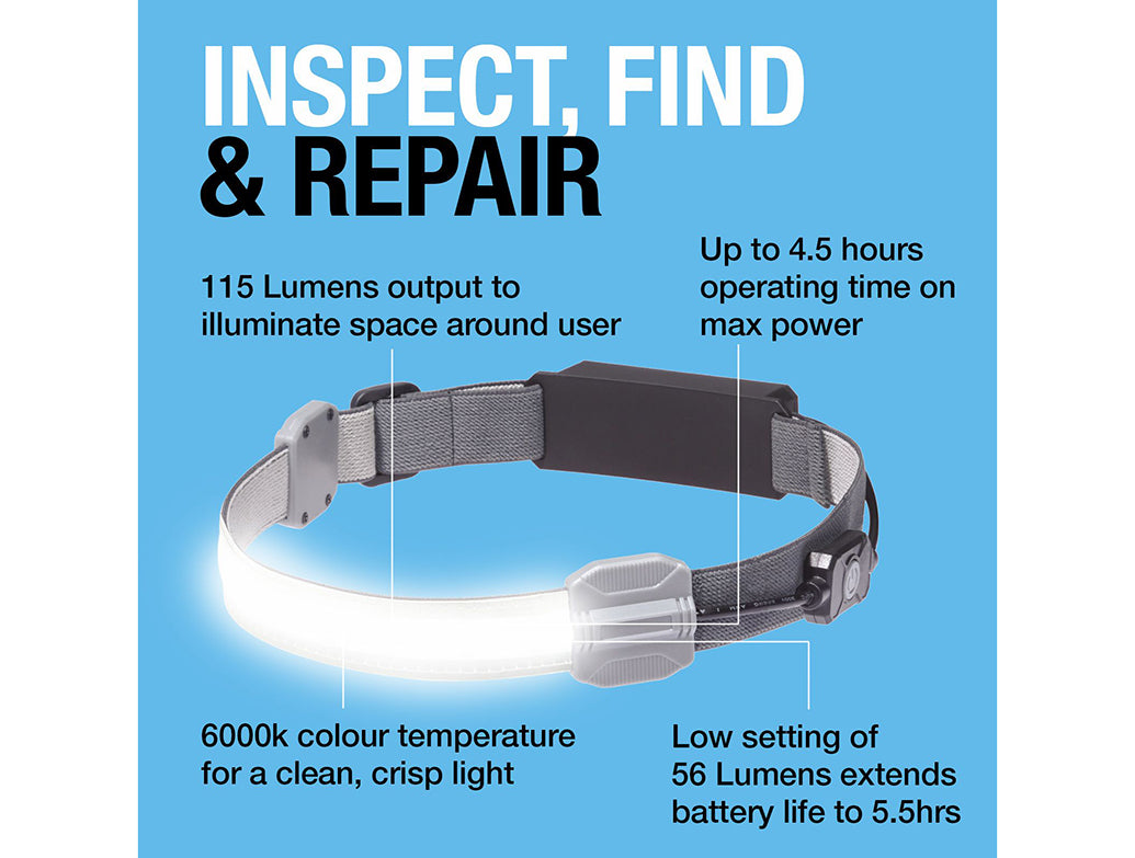 Flexible LED Inspection Headband Torch/Light (Rechargeable) – MX5 Mania